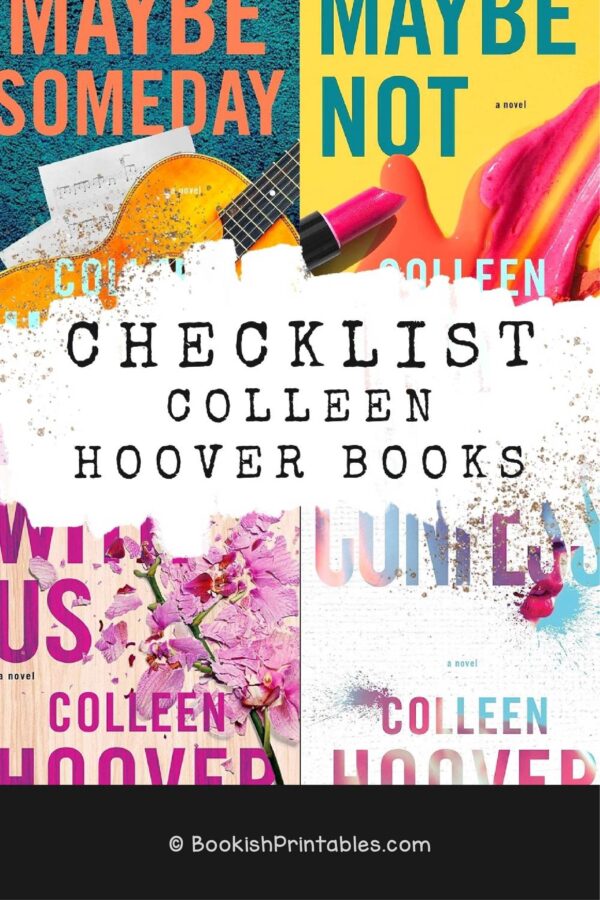 A Free Checklist and Colleen Hoover Books in Order - Bookish Printables