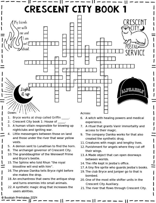 Crescent City Book Summary: A Sarah J. Maas Series - Bookish Printables