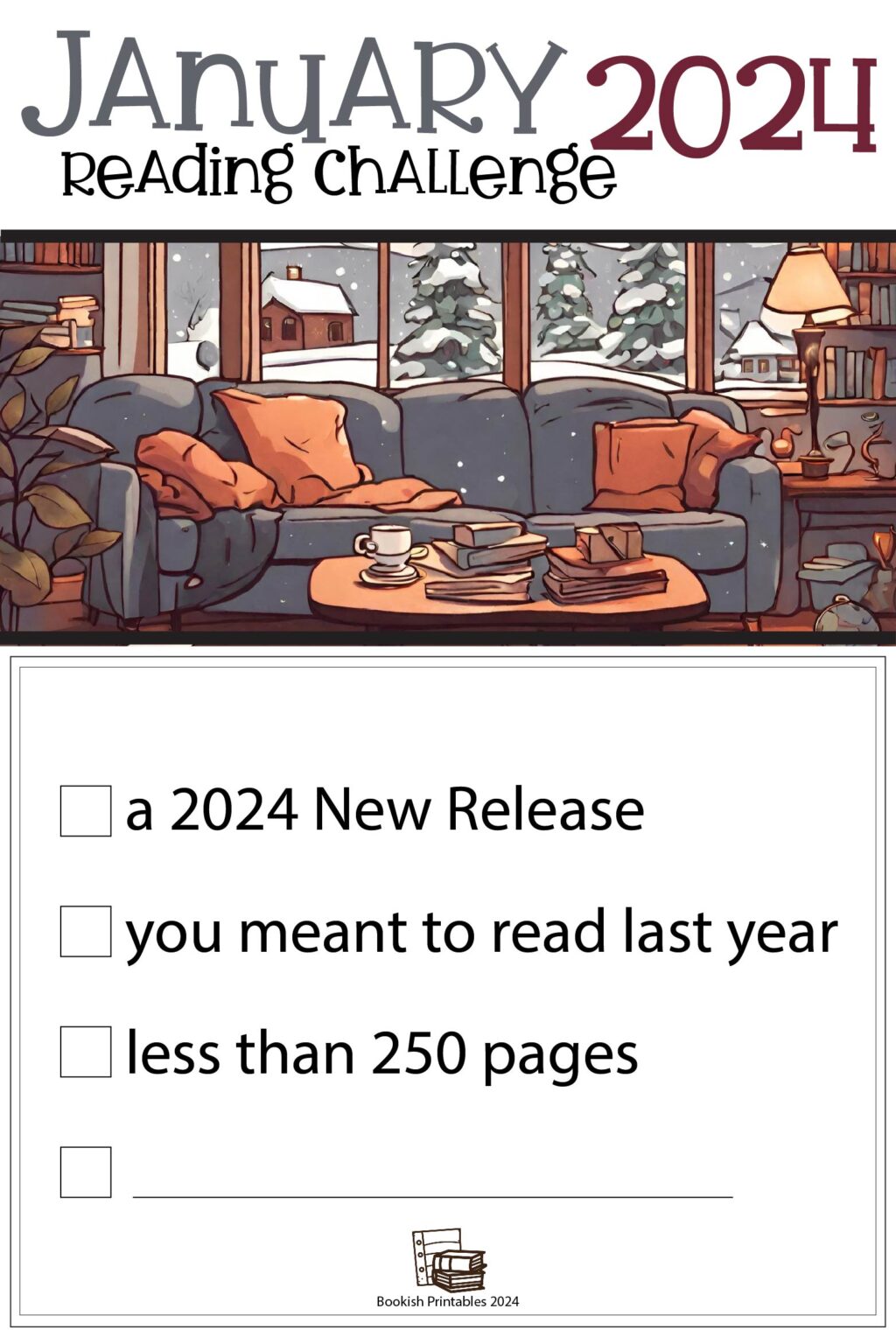 52 Prompts for Your Yearly Reading Challenge: Printable PDFs - Bookish ...