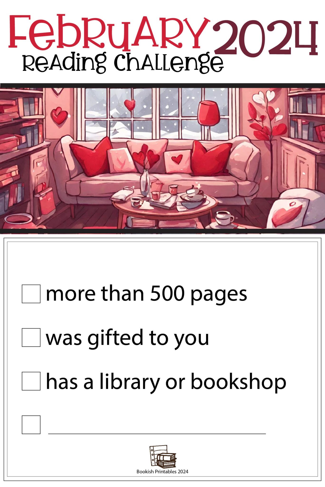 52 Prompts for Your Yearly Reading Challenge: Printable PDFs - Bookish ...
