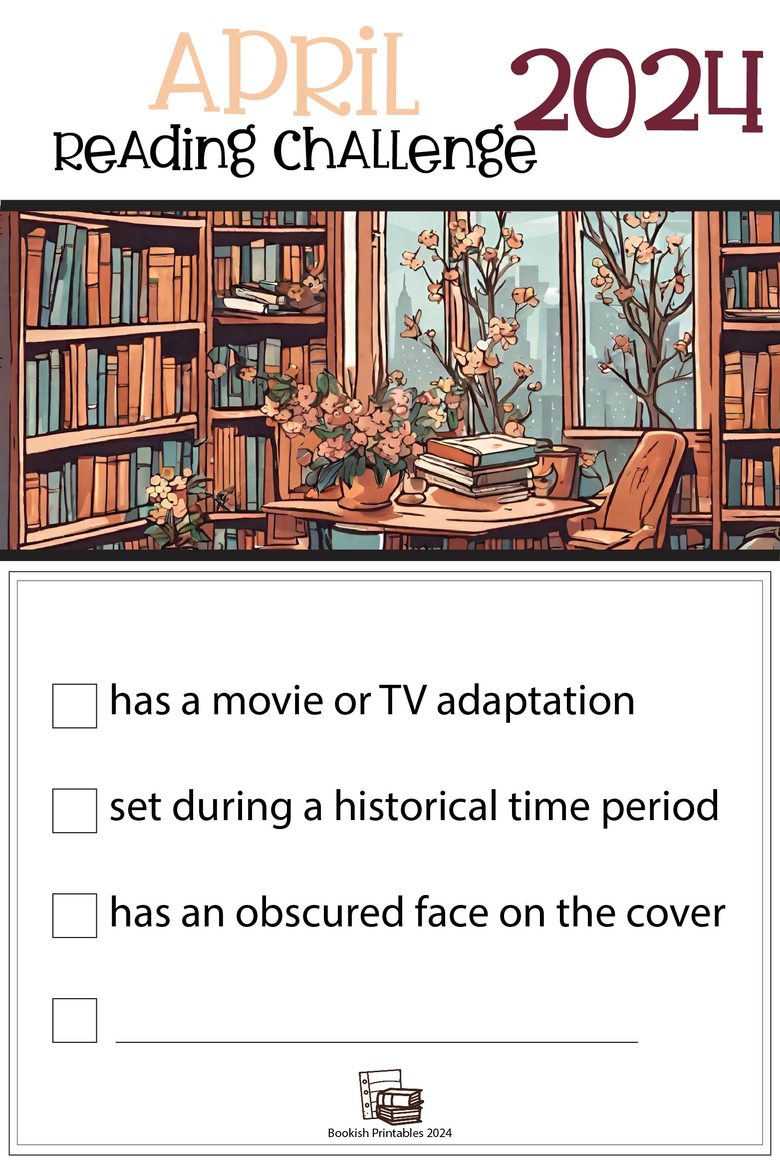 52 Prompts for Your Yearly Reading Challenge: Printable PDFs - Bookish ...