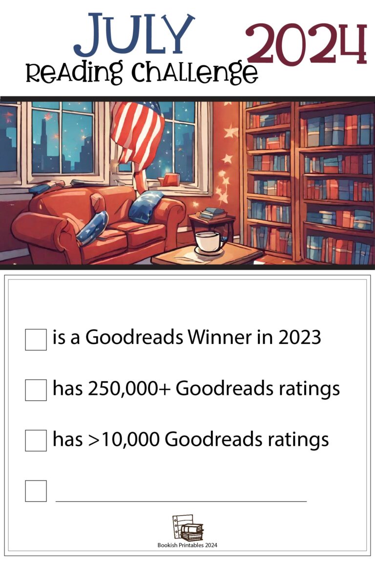 52 Prompts for Your Yearly Reading Challenge: Printable PDFs - Bookish ...