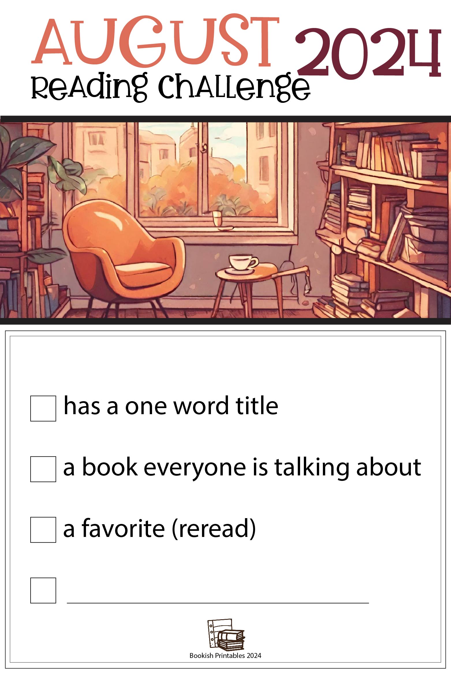 52 Prompts for Your Yearly Reading Challenge: Printable PDFs - Bookish ...